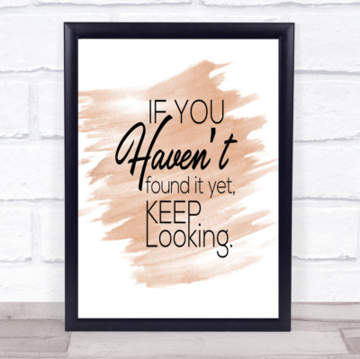Keep Looking Quote Print Watercolour Wall Art | eBay UK