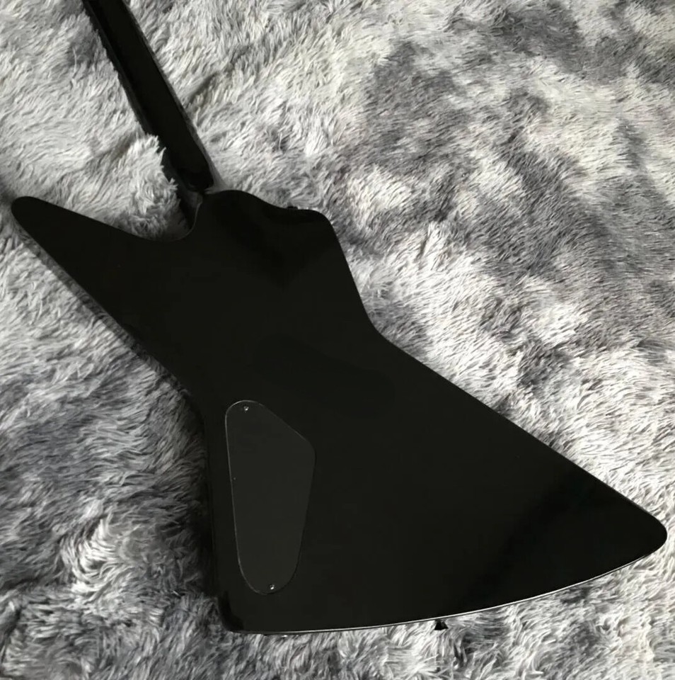 LTD JH-2 James Hetfield Matte Black Diamond Plate Explorer Electric ...