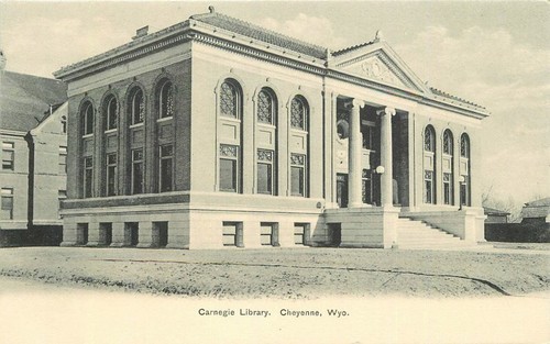 Carnegie Library Cheyenne Wyoming Colorado News C-1910 Postcard 20 ...
