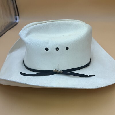 COLLECTIBLE ROCKMOUNT RANCH WEAR COWBOY WESTERN HAT SIZE Large White | eBay