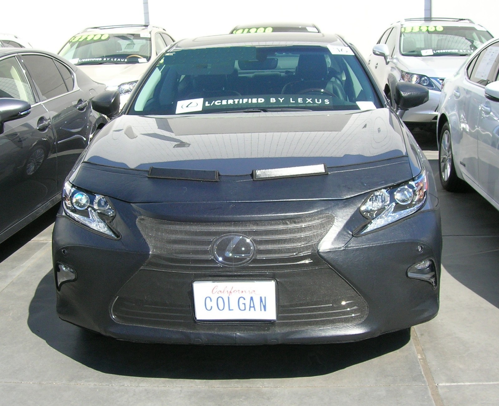 Colgan Front End Mask Bra 2pc.Fits Lexus ES350 & ES300h 2016-2017 W/O ...