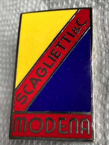 Scaglietti & C Modena Medallion Emblem Badge Cloisonne Fired | eBay