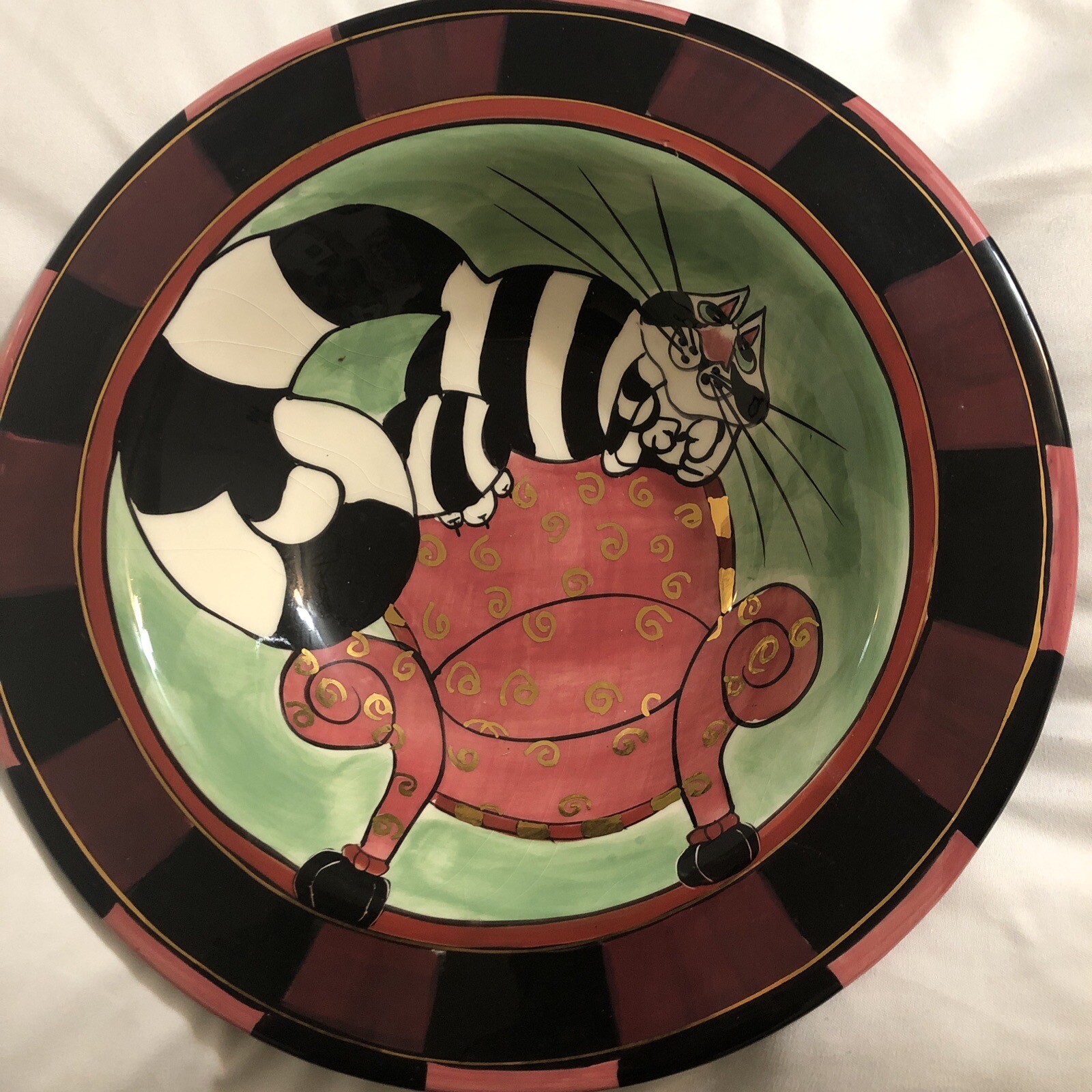 Vintage Lynda Corneille SWAK Clancy the Cat. 10-1/4” wall hanging | eBay