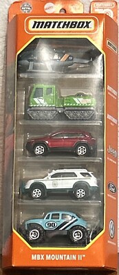 New 2022 Matchbox MBX Mountain II 5 Car Box Set Volkswagen Beetle Jeep ...