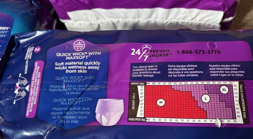 Prevail Per-Fit MEDIUM Unisex Adult Underwear (4) Packs of 20 (80 total ...