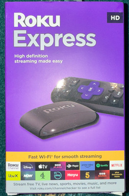 Roku Express HD Streaming Device with HDMI Cable & Remote 100% ORIGINAL ...