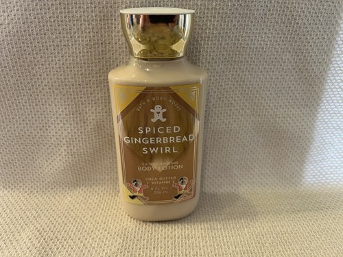 BATH & BODY WORKS SPICED GINGERBREAD SWIRL 24 HOUR MOISTURE BODY LOTION ...