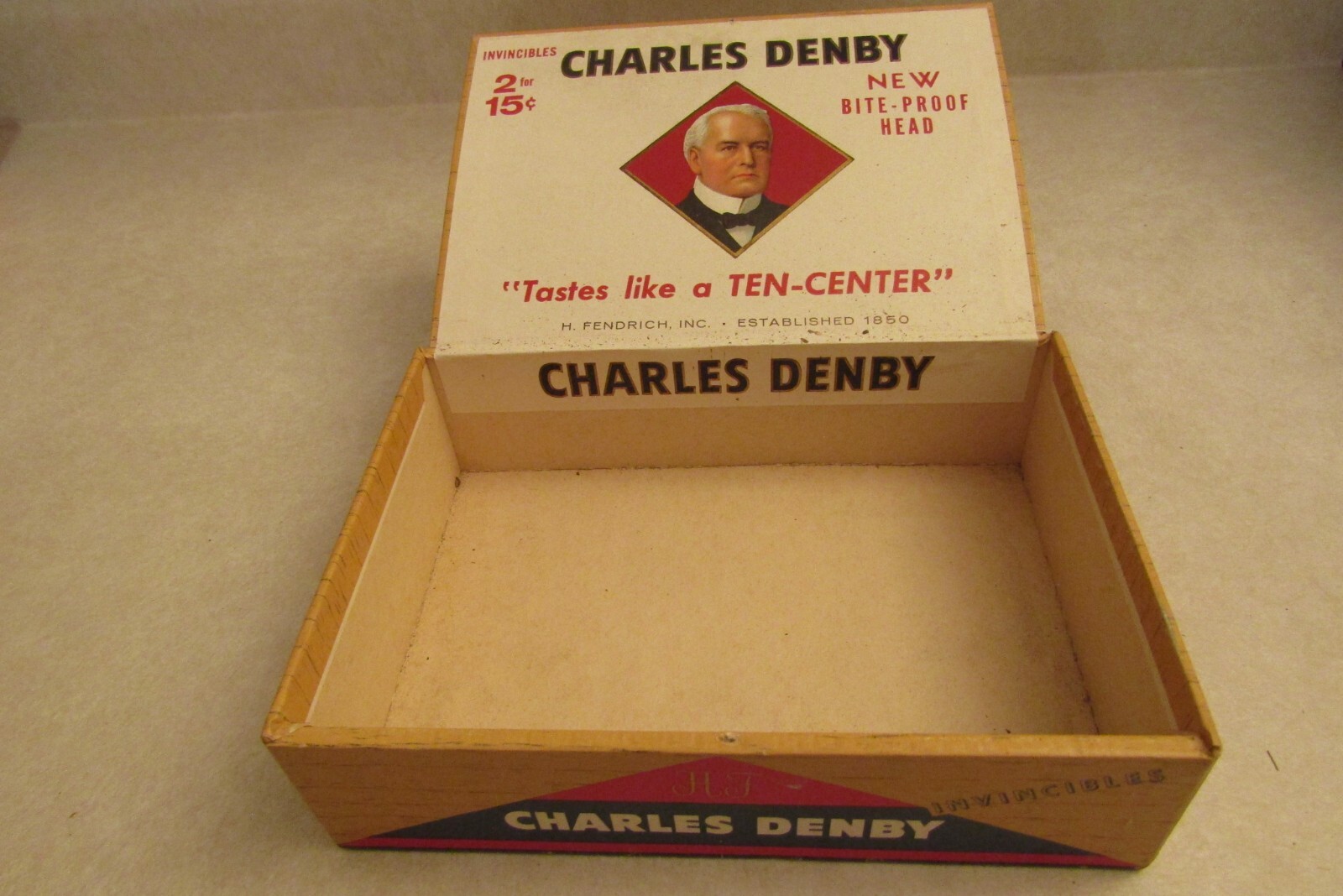 Vintage Cigar Box - Charles Denby Invincibles - 1930s to 1940s Likely ...