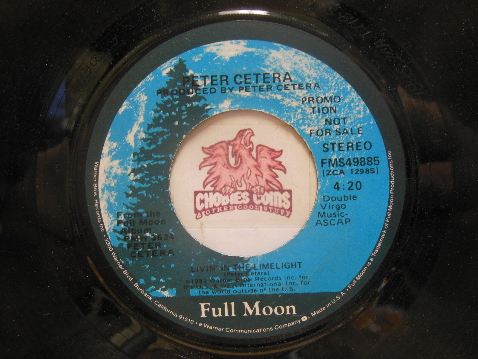 Promo! Peter Cetera – Livin In The Limelight / Mono, 45 RPM VG+ (12H ...