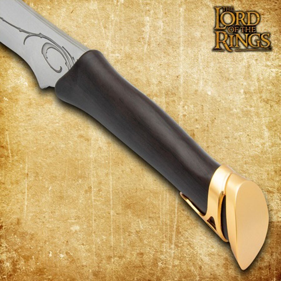 Lord of the Rings Elven Knife of Strider Elf Scimitar Aragorn Dagger ...