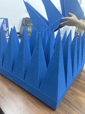J-30mm High Power RF Pyramid Absorber Foam Microwave Absorbing ...