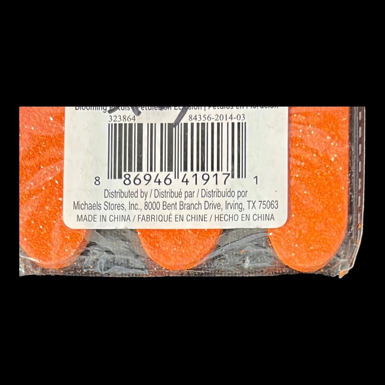 Michaels Glitter Letter - Orange “M” | eBay