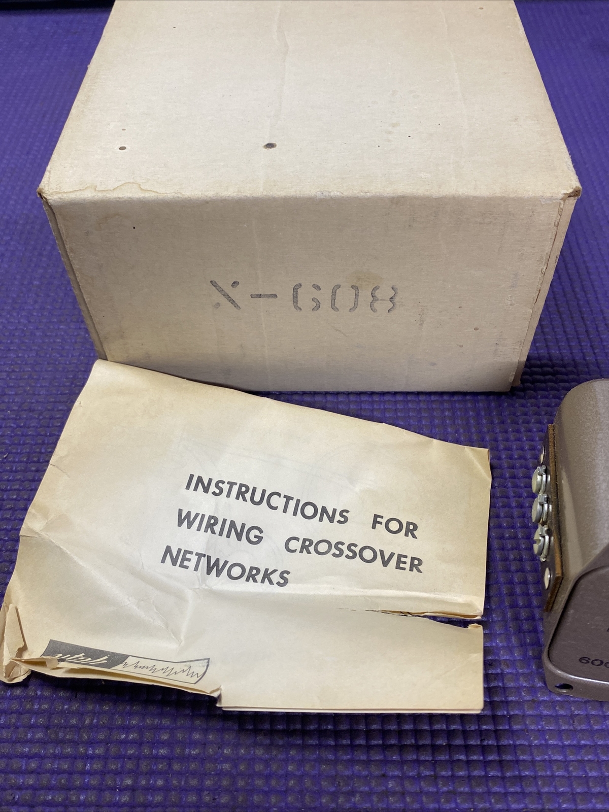 Vintage UTAH X608 Speaker Crossover NOS NIB New In The Box 600 8OHM | eBay