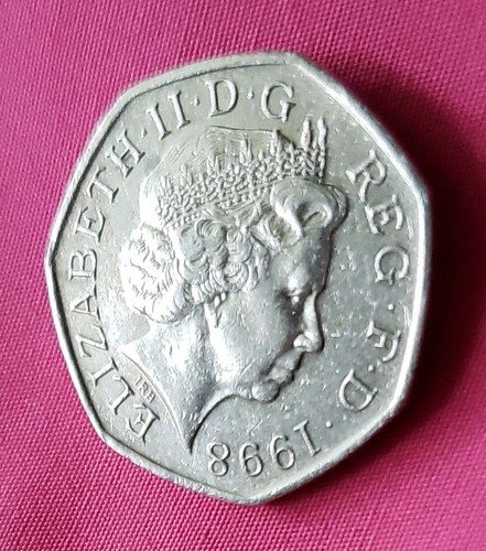 1998. UK 50 Pence Coin. 🐲🐲🐲. | eBay