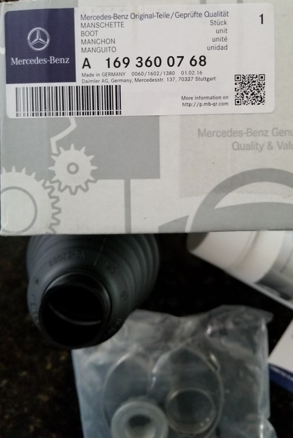 MERCEDES-BENZ AXLE MAINTENENCE KIT A1693600768 | W169 B160 B180 B200 ...