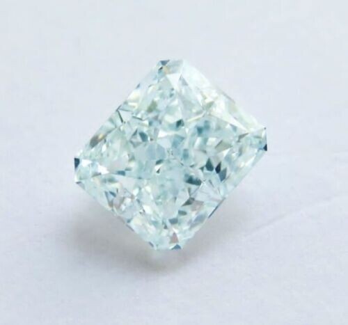 skyblue color 8ct Diamond Loose Stone radiant VVS1 with Certificate ...