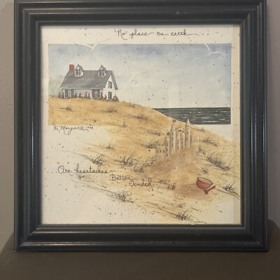 D. Morgan Framed Art Print 11 X 11 Beach Theme | eBay