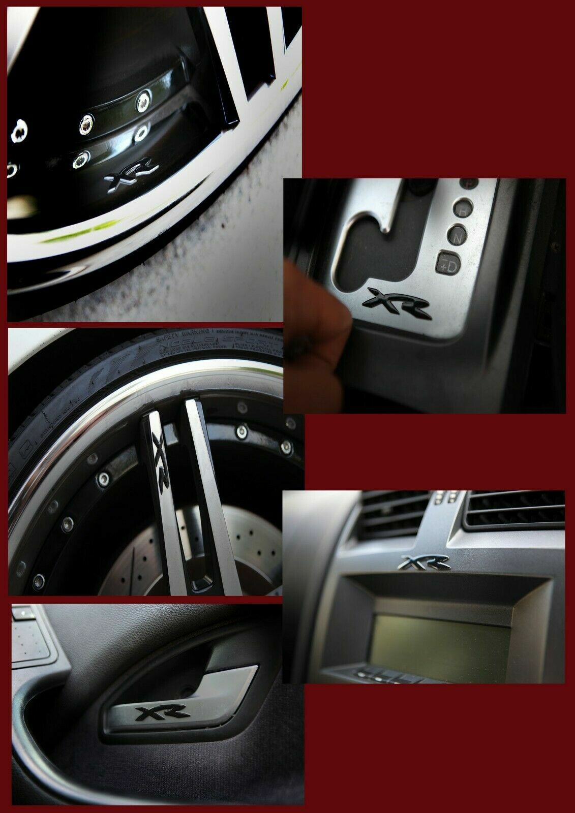 2 X XR DECAL BADGE SUIT FORD BA/BF/FG FPV/FALCON/XR6/XR8/FALCON/SEDAN ...