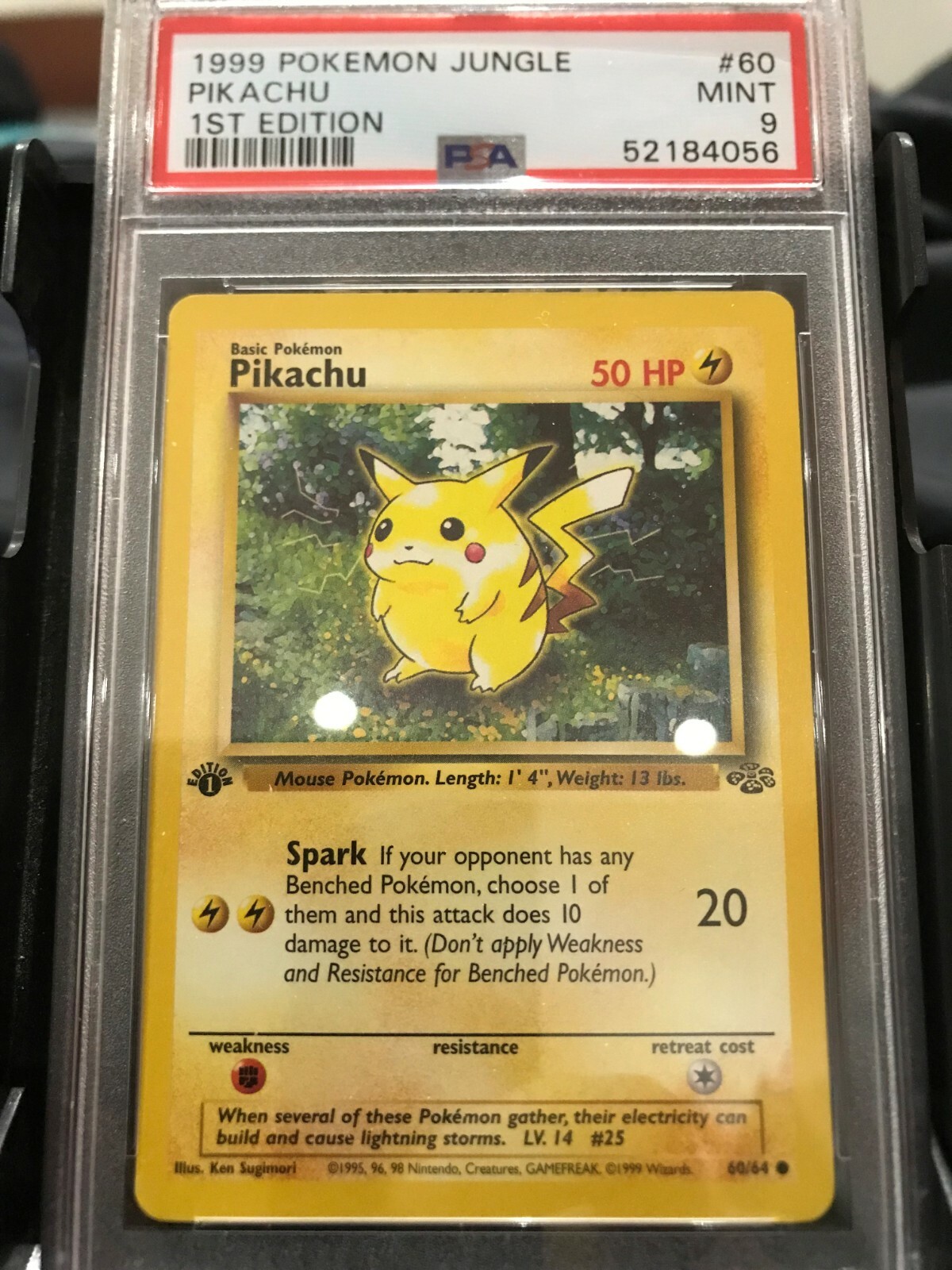 Pokemon 1999 1st EDITION Pikachu #60/64 PSA 9 MINT [JUNGLE] COMMON | eBay