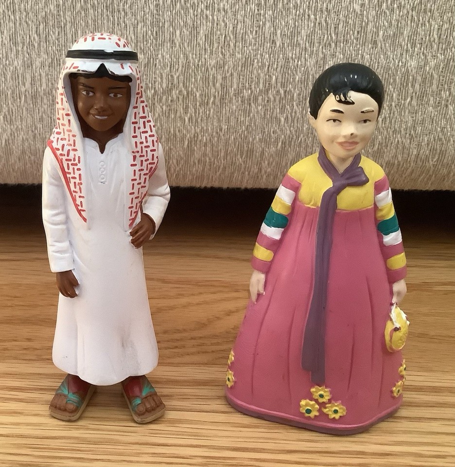 Lot of 12 Lakeshore Learning People Around The World Block Play Figures ...