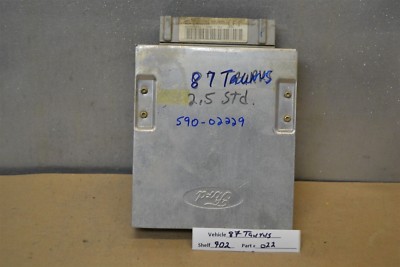 E6DF12A650F2B Ford Taurus 86-88 2.5L Engine Computer Unit ECU Module ...