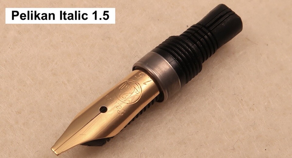 New Old Stock M150/200/400/600 Pelikan Italic Nib Unit, You Choose Nib Grade | eBay