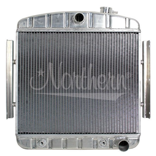 Northern 205122 55-57 Chevy V8 Aluminum Downflow Radiator + Transmissi ...