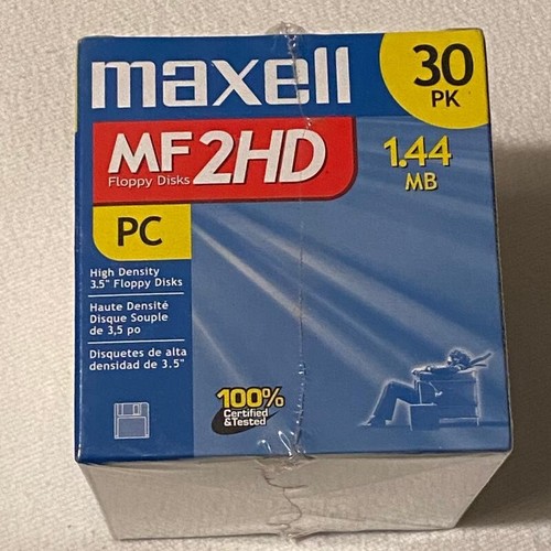 Maxell MF2HD 30 Pack Diskettes PC 1.44MB 3.5” Double-Sided | eBay