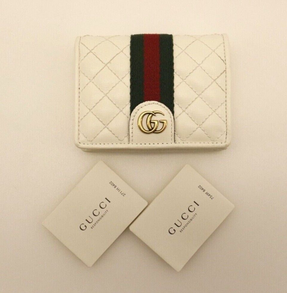 Gucci Double G Card Case Mini Wallet 536453 White 630561 | eBay Gucci Double G Card Case Mini Wallet 536453 White 630561 | eBay