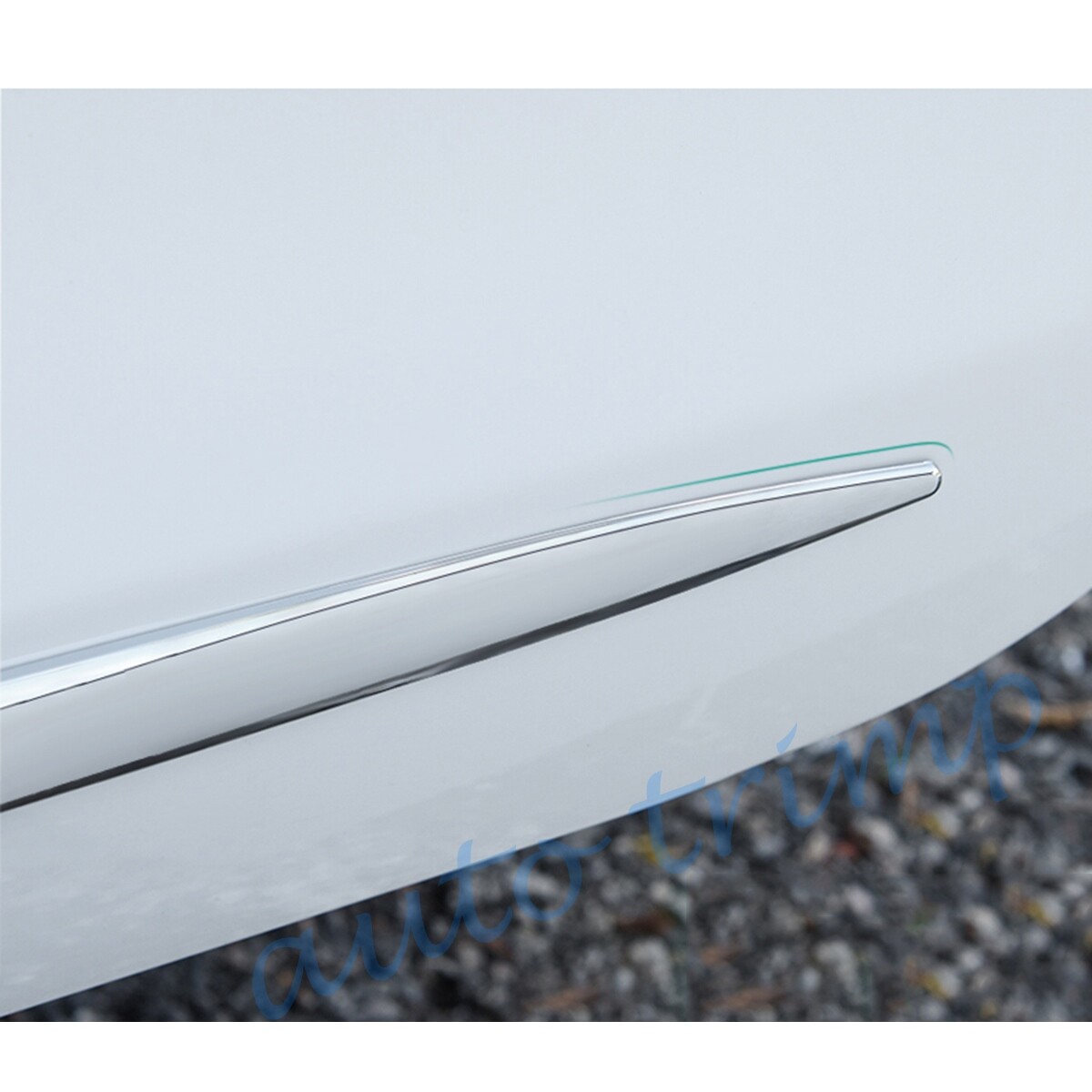 Universal Chrome Side Door Body Molding Cover Trim Protector Guard ...