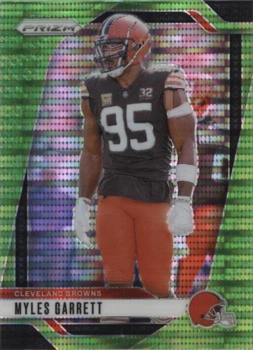 2024 Panini Prizm - Myles Garrett #69 Neon Green Pulsar Prizm for sale ...
