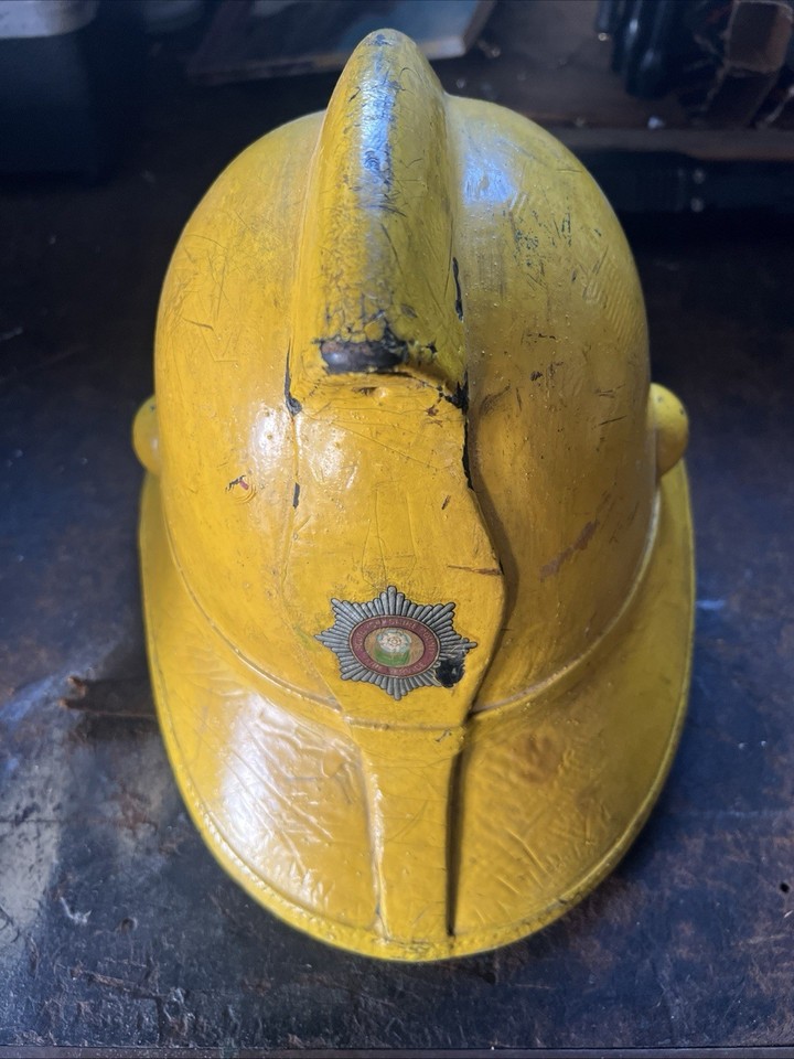 Vintage Fire Helmet South Yorkshire County Fire Service | eBay UK