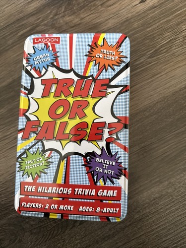 True or False Trivia Game By Lagoon Group Sealed Cards | eBay