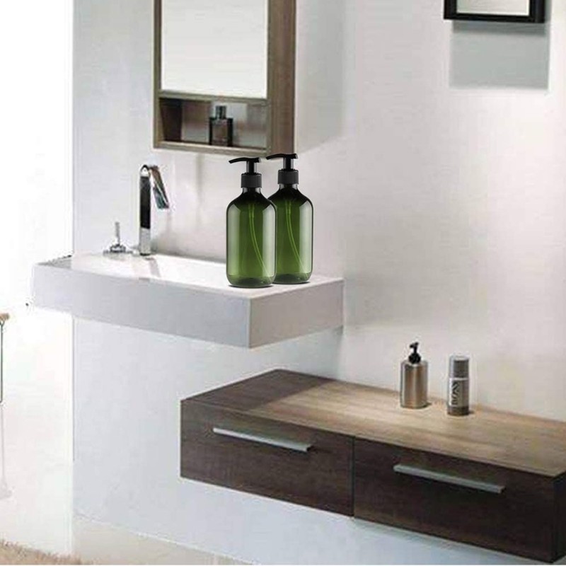 4pcs 500ml Empty Pump Bottle Dispenser Empty Refillable Body Soap ...