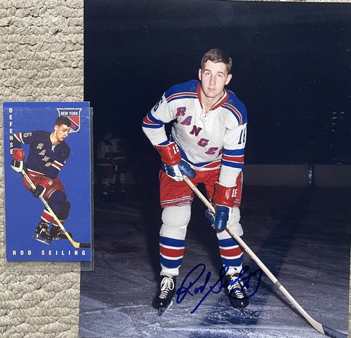 Rod Seiling New York Rangers 8x10 Photo Autographed + 1994 Parkhurst ...