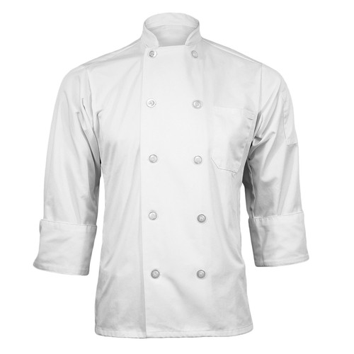 ChefsCloset NIP Long Sleeve Classic 10 Button Chef Coat | eBay