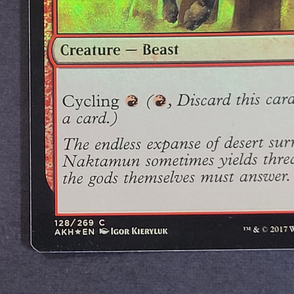 MTG Card - 1x Desert Cerodon - Amonkhet - NM - Foil - Red - Magic The ...