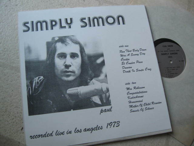 PAUL SIMON "SIMPLY SIMON" 1973 LIVE IN LOS ANGELES CONCERT RECORDING LP ...