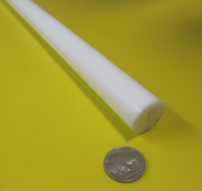 Teflon PTFE Virgin White Rods 7/8" - .875" Diameter x 36" Long ...