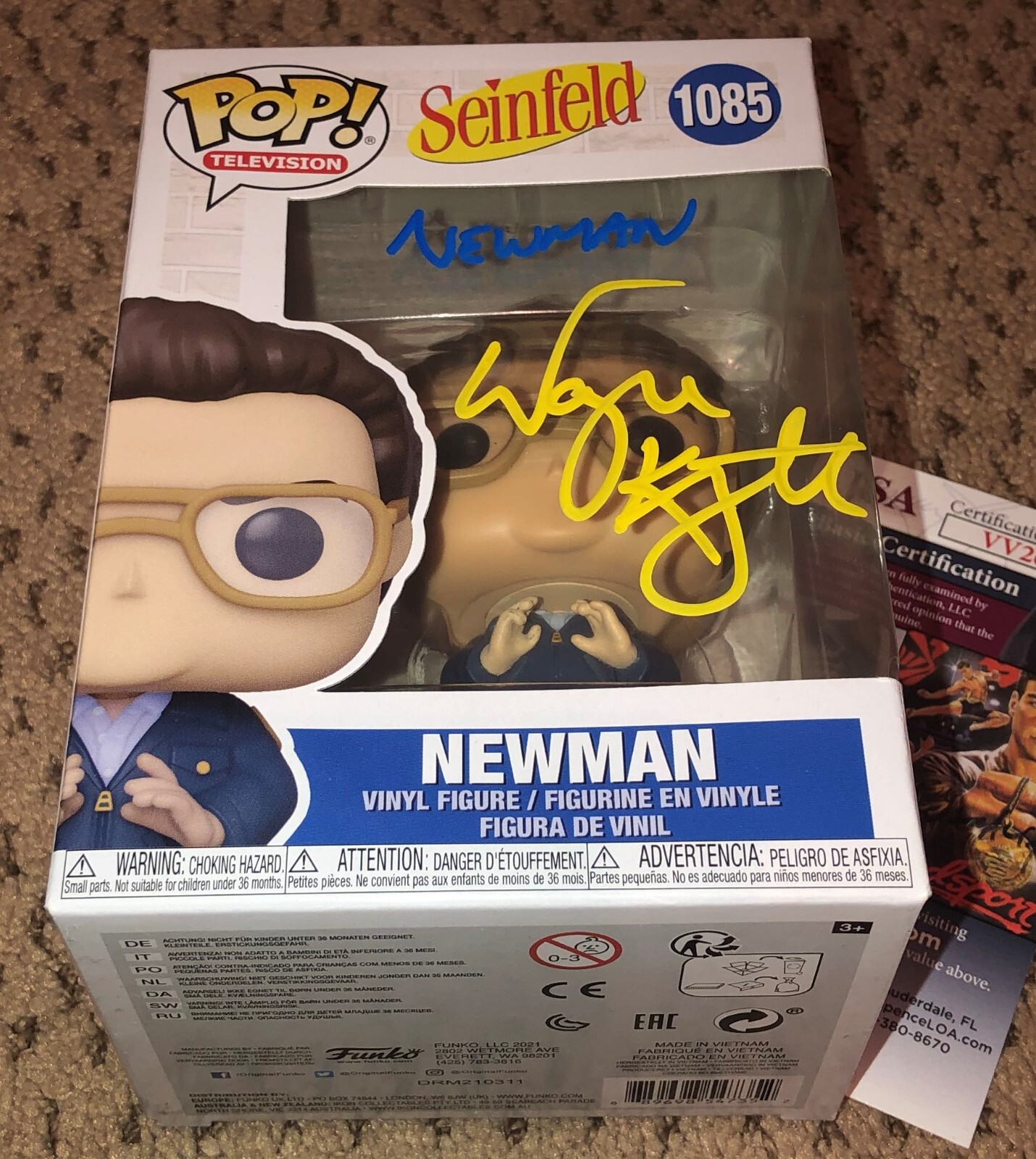 Wayne Knight Autographed Signed Funko Pop JSA Autograph Seinfeld Newman