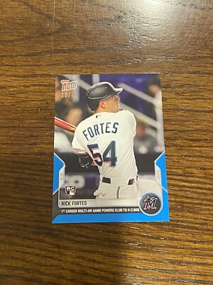 Nick Fortes RC Multi HR Game Marlins 2022 TOPPS NOW Card 721 Blue ...