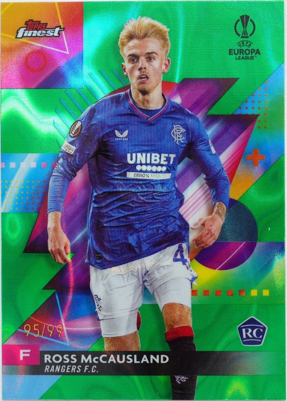 2023-24 Topps Finest UEFA Club Competitions - Ross McCausland #53 Green ...