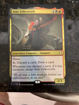 x1 Anje Falkenrath - Foil MTG Commander 2019 M M/NM, English | eBay