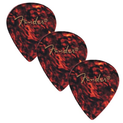 FENDER Classic 551 Shape Celluloid Guitar Picks - 12 picks Choice of 3 ...