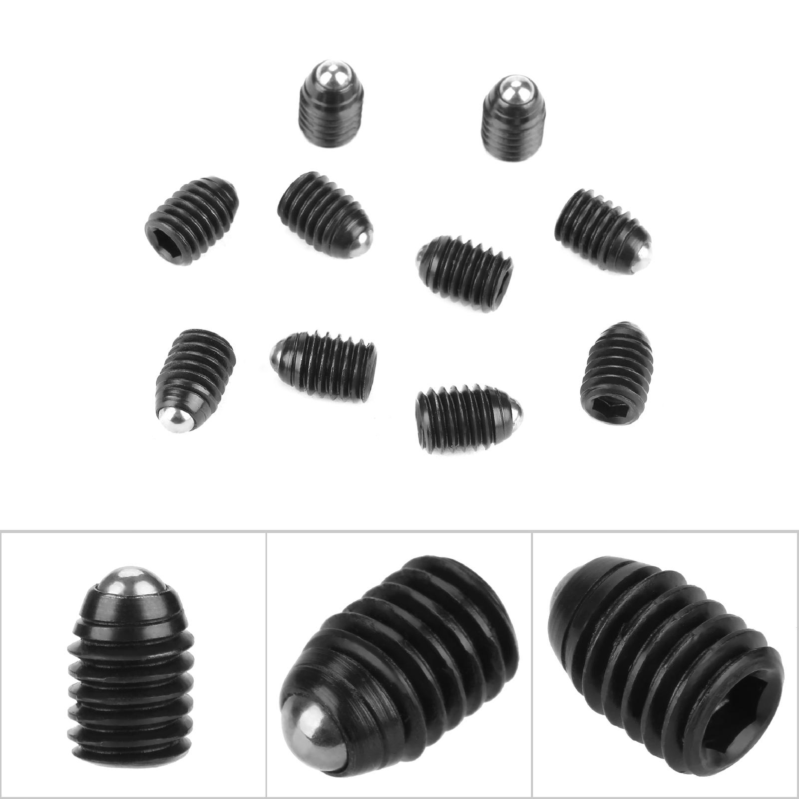 (10PCS))10Pcs Sturdy M6 Spring Plunger Set Multi-Use Ball Point Grub ...