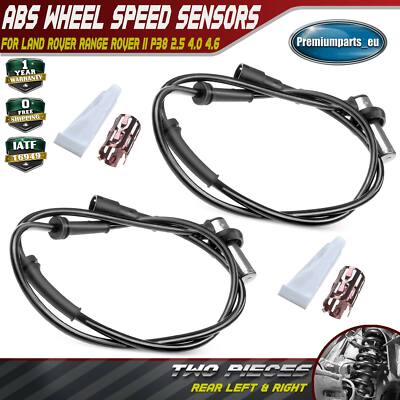 2X ABS WHEEL SPEED SENSORS REAR FOR LAND ROVER RANGE ROVER MK II P38 ...