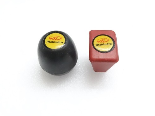 Tractor Lift Lever Rubber Knob Set For Mahindra Red & Black W Logo ...