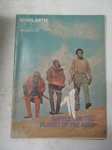 SCHOLASTIC SCOPE MAGAZINE SEPTEMBER 27, 1973 BATTLE FOR THE PLANET OF ...