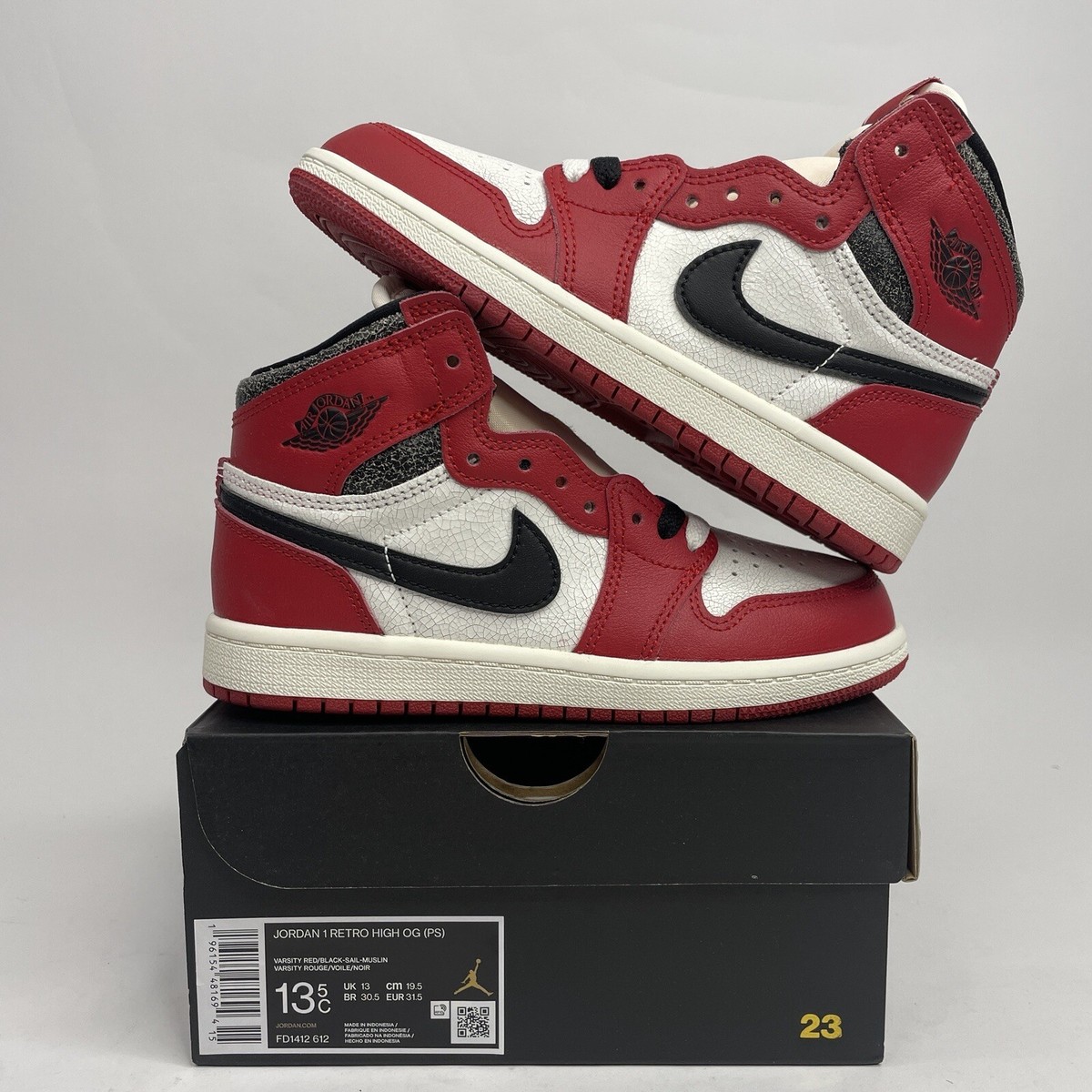 Nike Air Jordan 1 Retro High OG “Lost and Found” Red Black Nike Air Jordan 1 Retro High OG “Lost and Found” Red Black