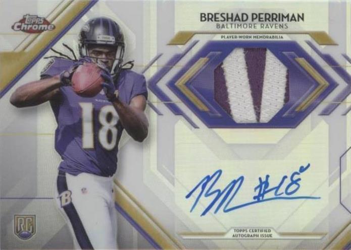 2015 Topps Chrome - Rookie Autographed Patches Breshad Perriman #RAP-BP ...